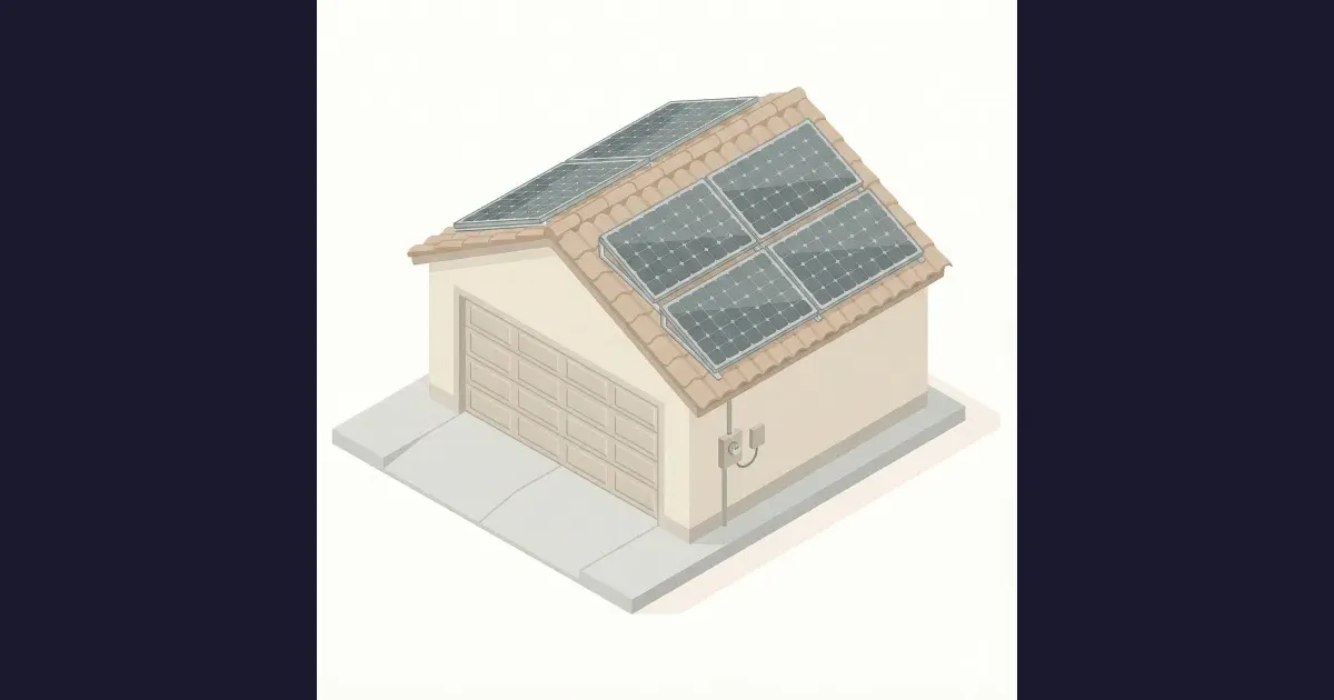 Solar panels for garage - WattBuild
